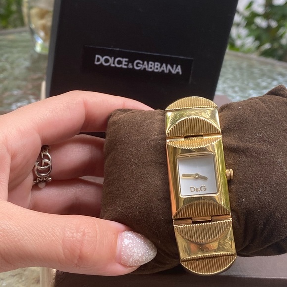 Dolce & Gabbana | Accessories | Dolce Gabbana Gold Bracelet Watch ...